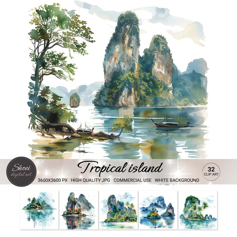 Tropical Island Art - Etsy