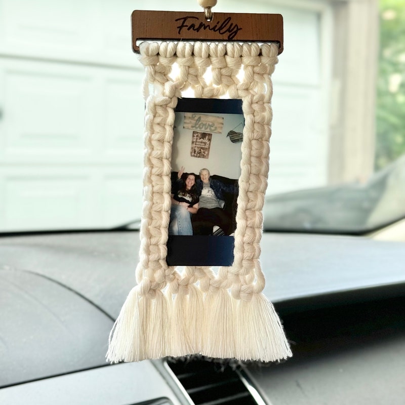Macrame Photo Hanger - Etsy