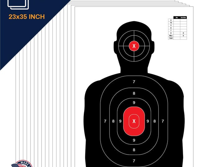 23x35 Inch LARGE Paper Shooting Target, Silhouette Range, Target ...
