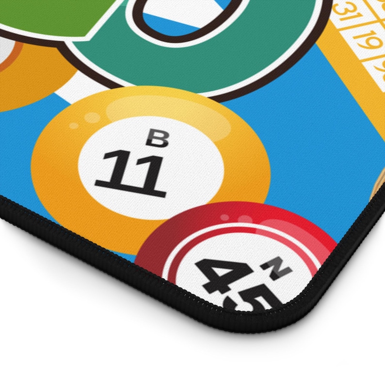 Bingo Desk Mat: Playful Gaming & Office Decor - Neoprene Desk Pad - Etsy