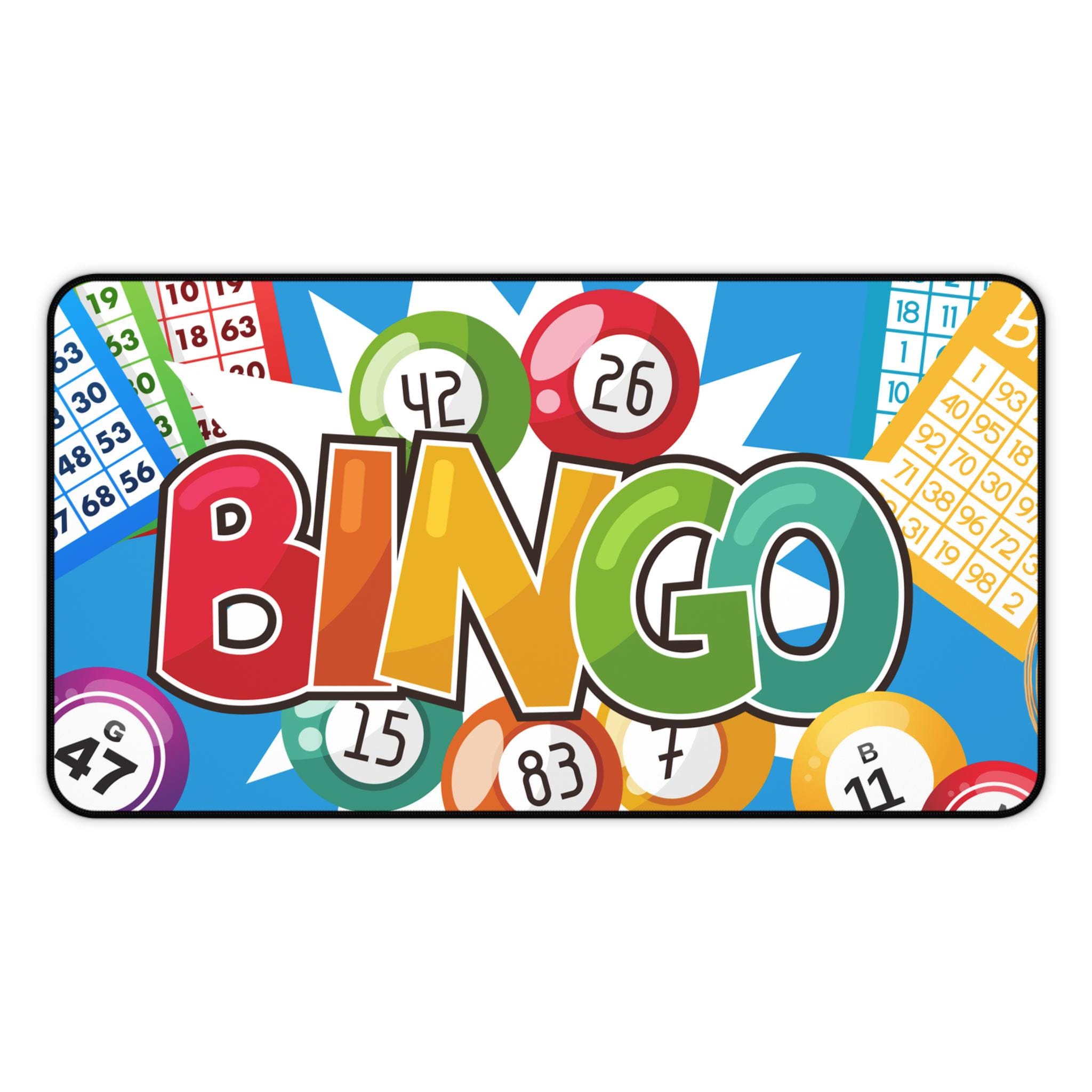 Bingo Desk Mat: Playful Gaming & Office Decor - Neoprene Desk Pad - Etsy