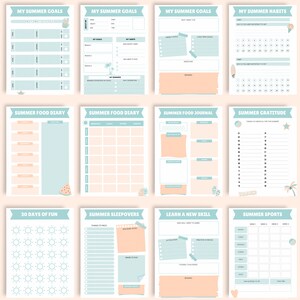 2024 Summer Planner - Kids Chore Chart & Activity Plan | Printable ...
