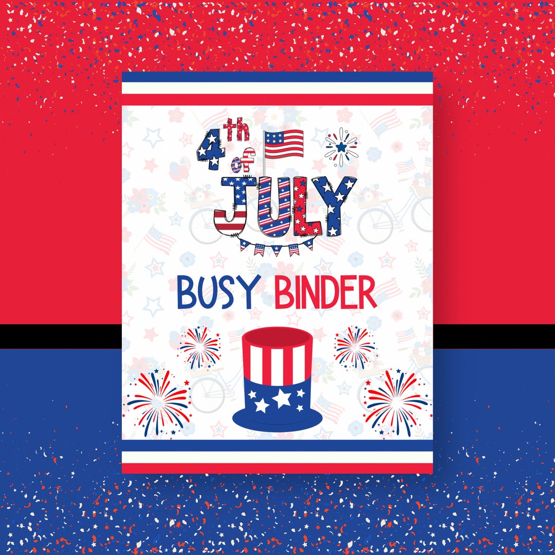 4th of July Busy Binder: Independence Day Activity Book for Kids ...