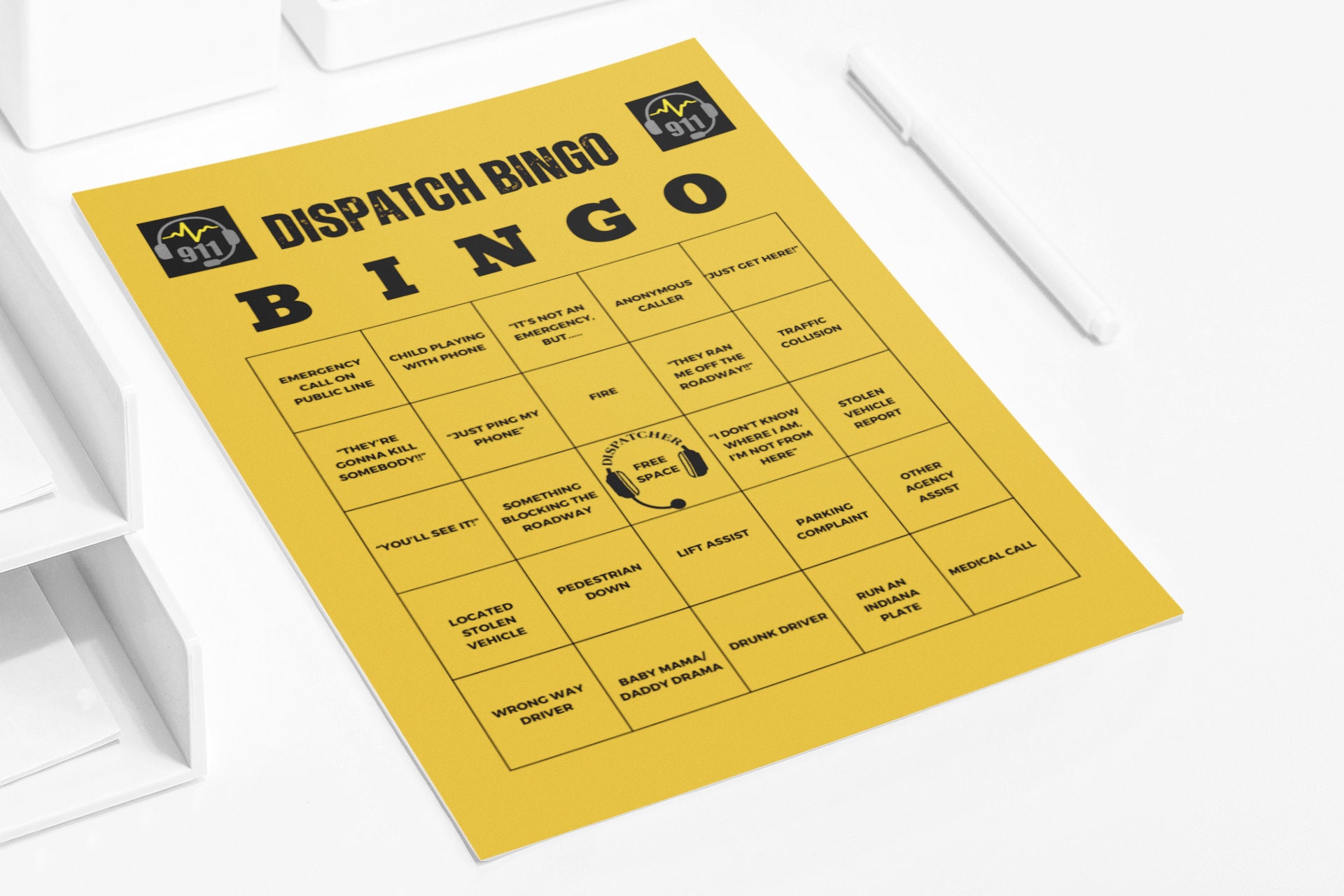 Dispatch Bingo Digital Download - 2 Colors - Etsy