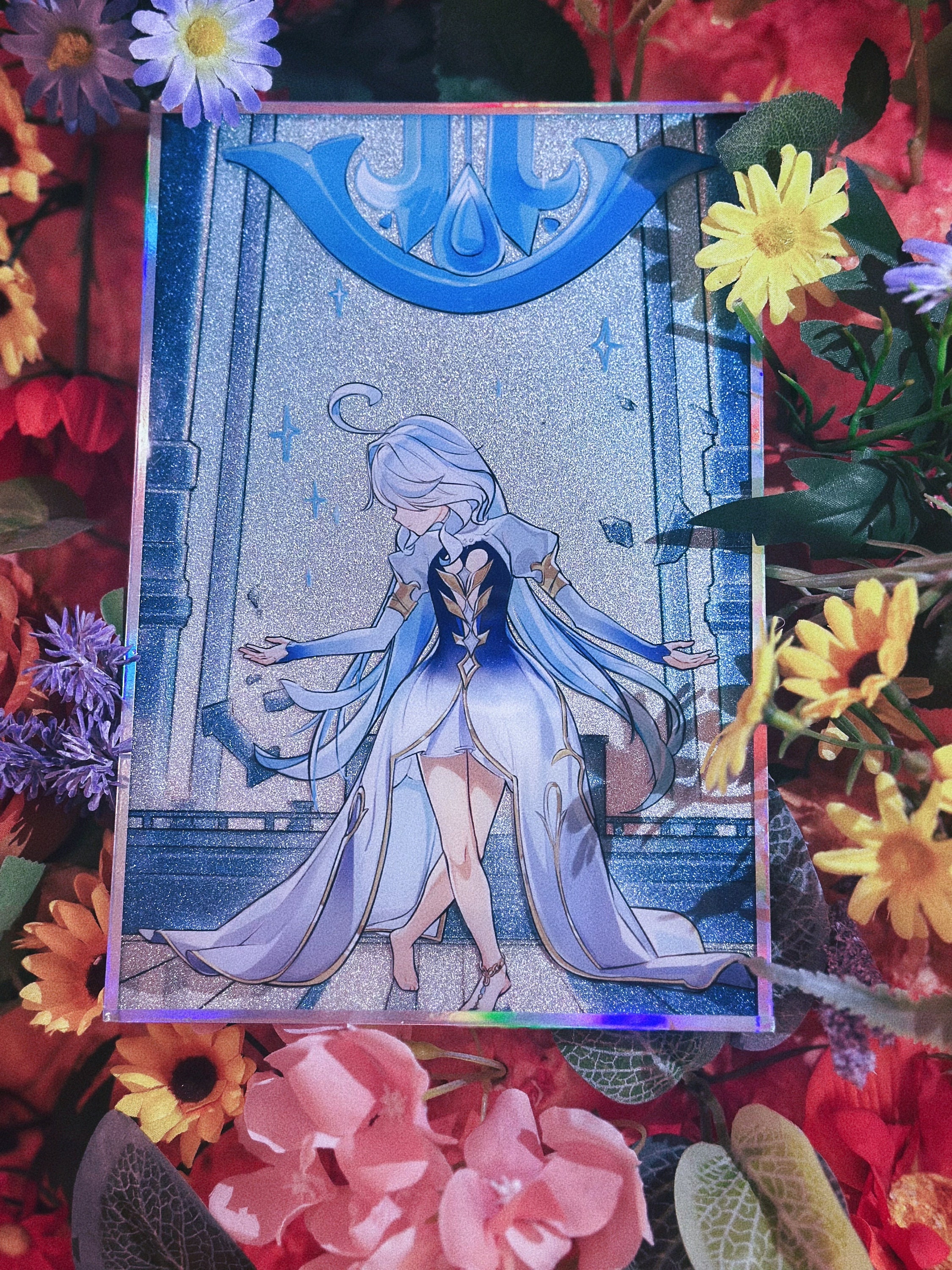 Genshin Impact Merchandise Furina, Focalors, Wall Art, Painting Art - Etsy