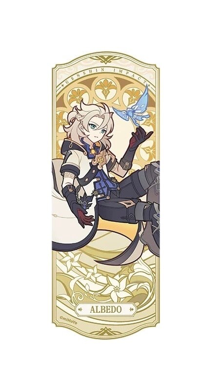 Genshin Impact Official Collection Cards, Venti, Albedo, Tighnari ...