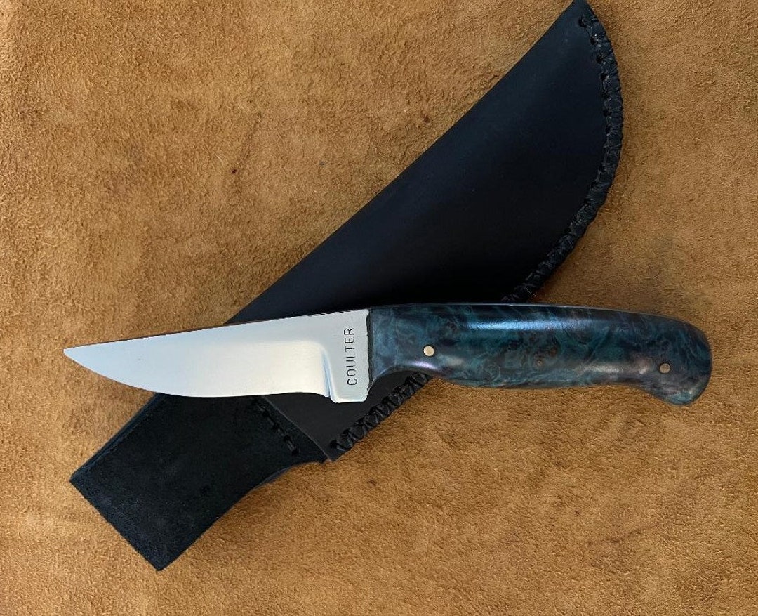 Handmade Hunting Knife Trailing Point Fixed Blade 1095 High Carbon ...