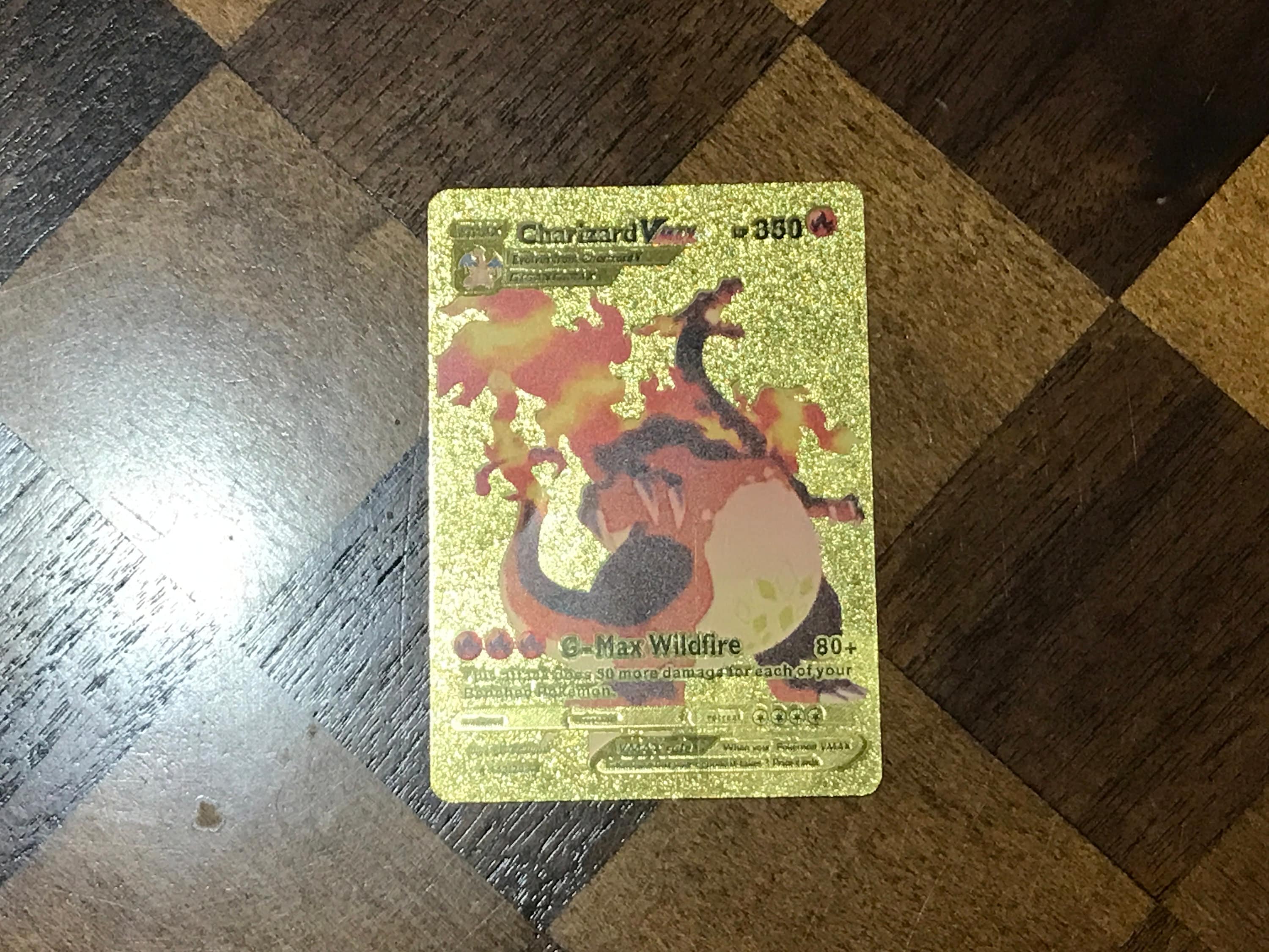 Golden Charizard VMAX GIGANTAMAX Pokémon Card - Etsy