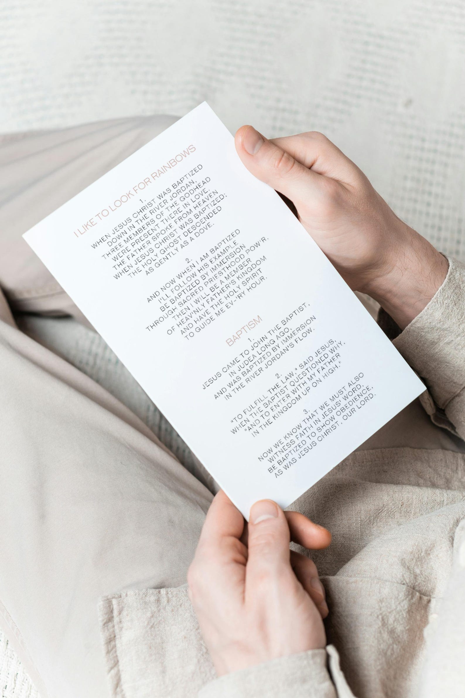 Custom Baptism Program Template: Photo Bi-fold Brochure (digital ...