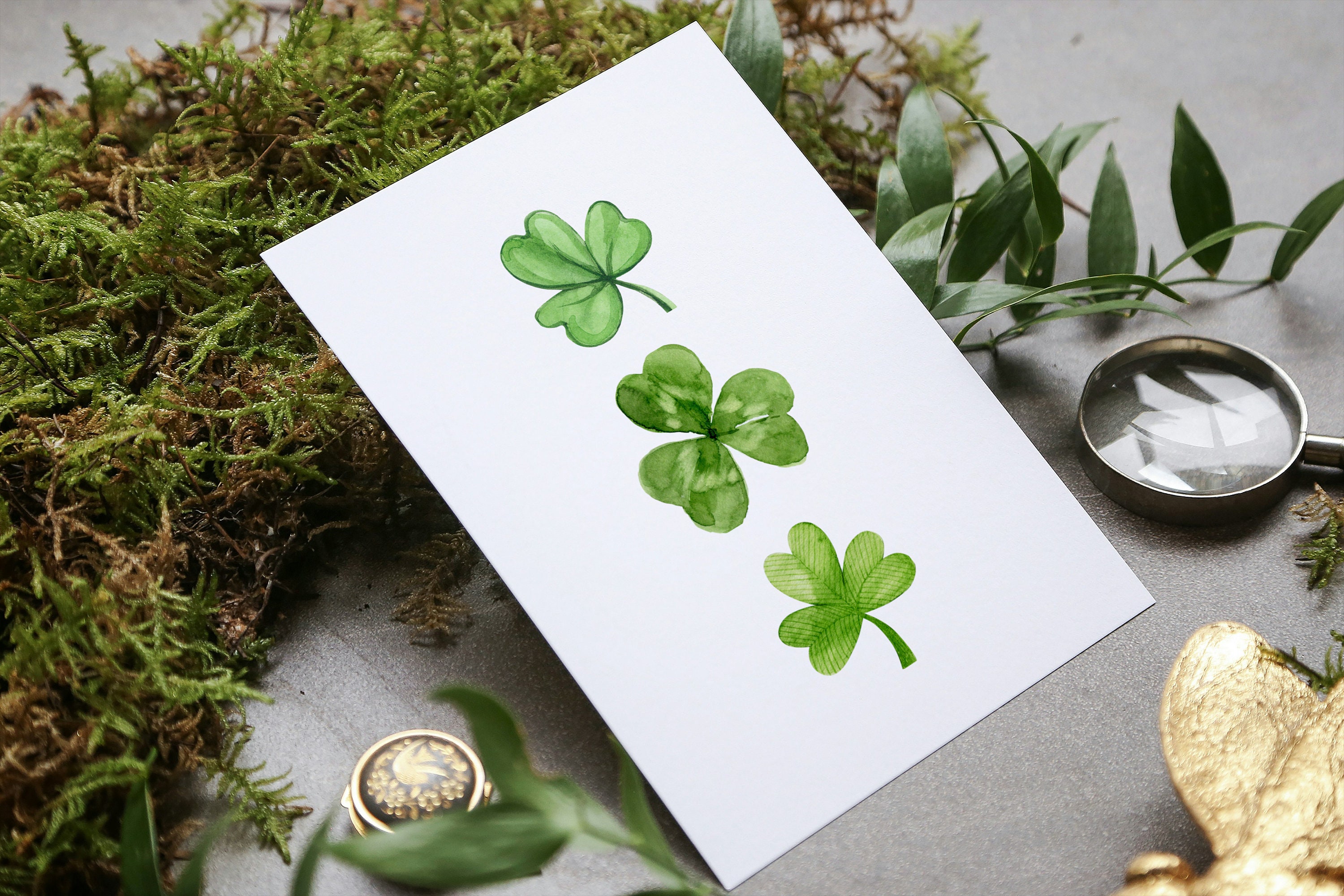 Shamrock Art Print, Watercolor Shackrock Art, St Patricks Day Decor ...