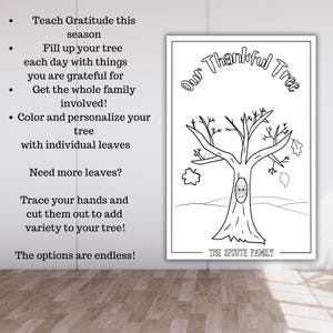 Custom Grateful Tree, Gratitude Activity, Gratitude Lesson ...
