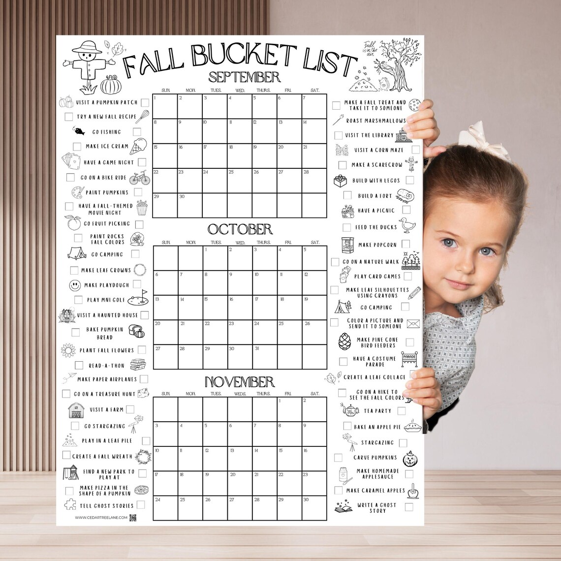 2024 Fall Bucket List, Fall Activity Tracker, Fall Party Ideas, Fall ...