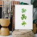 Shamrock Art Print, Watercolor Shackrock Art, St Patricks Day Decor ...