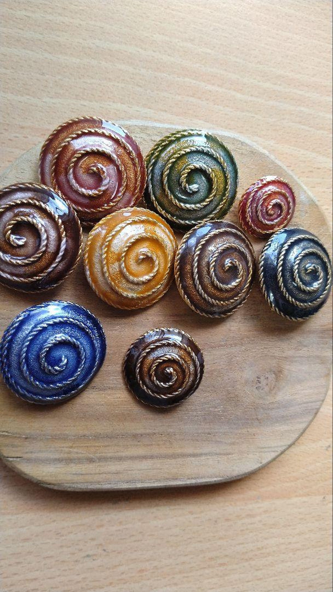 Vintage Japanese Buttons - Antique Satsuma and Pearlized Treasures ...