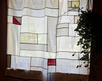 Modernized Korean Traditional Pojagi Shade/ Wall Hanging/ Window ...