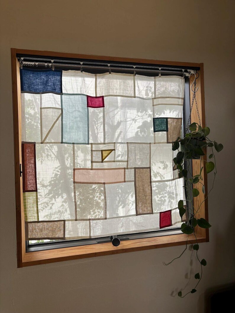 Modernized Pojagi Shade/ Wall Hanging/ Divider/ Tapestry - Custom-made ...