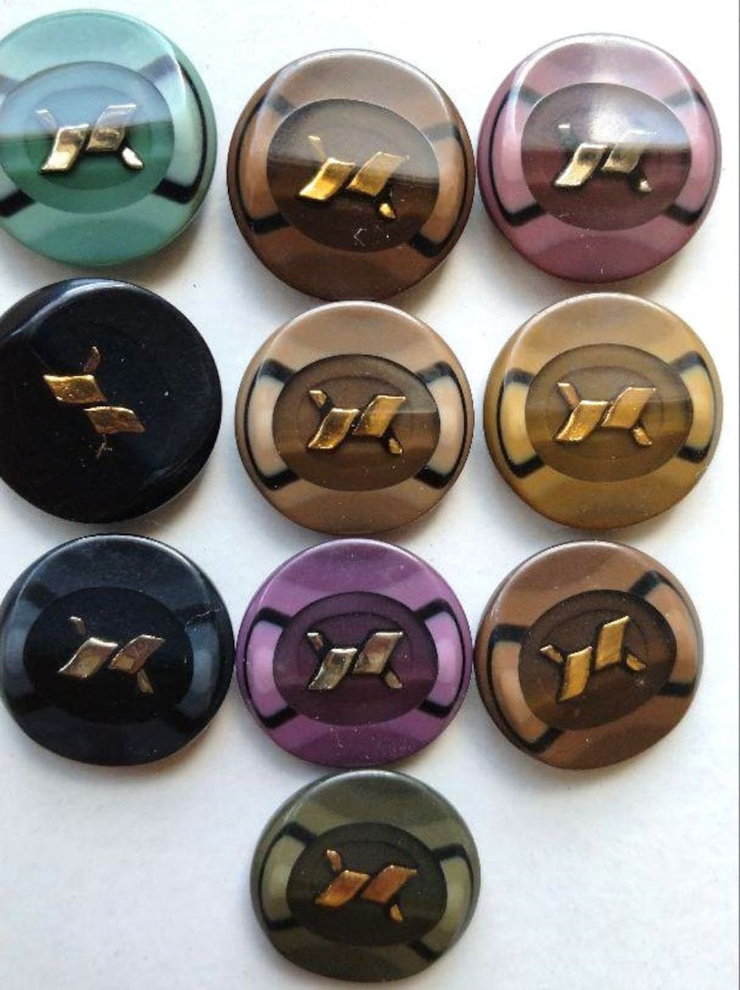 Vintage Japanese Buttons - Elegant Vintage Japanese Button Jewelry ...