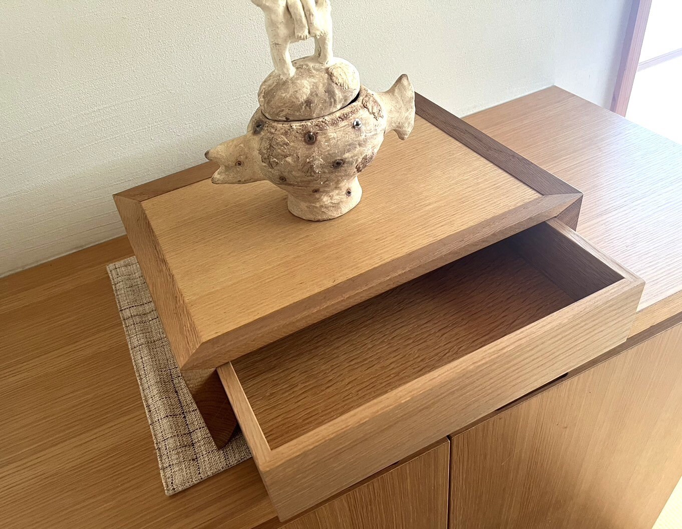 Handcrafted Narra Wood Drawer Storage With Unique Grain Patterns by ...