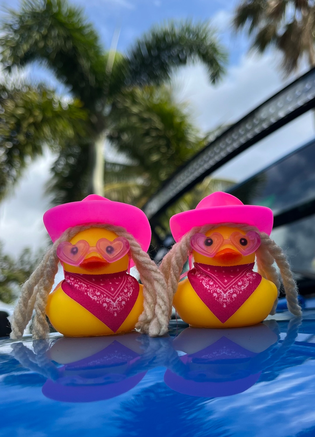 Custom Cowgirl Rubber Jeep Duck: Western Barbie With Dreadlocks - Etsy