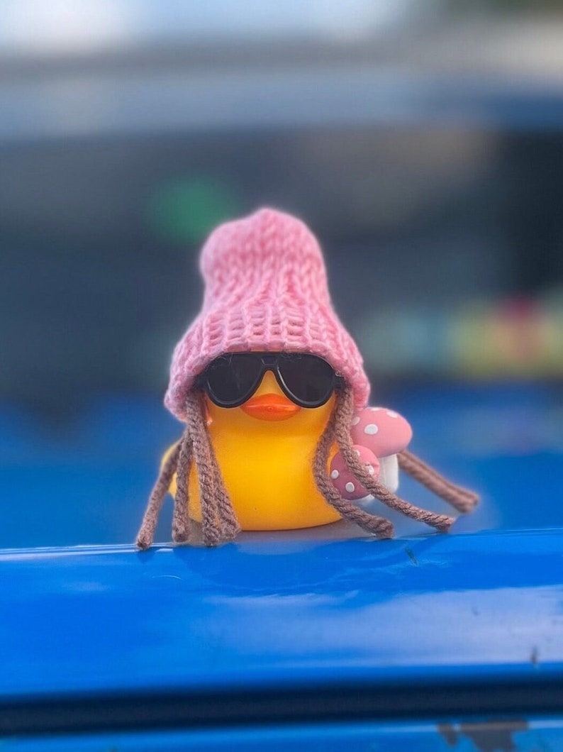 Custom Dreadlock Rubber Duck: Mushroom Beanie, Sunglasses - Jeep Duck ...