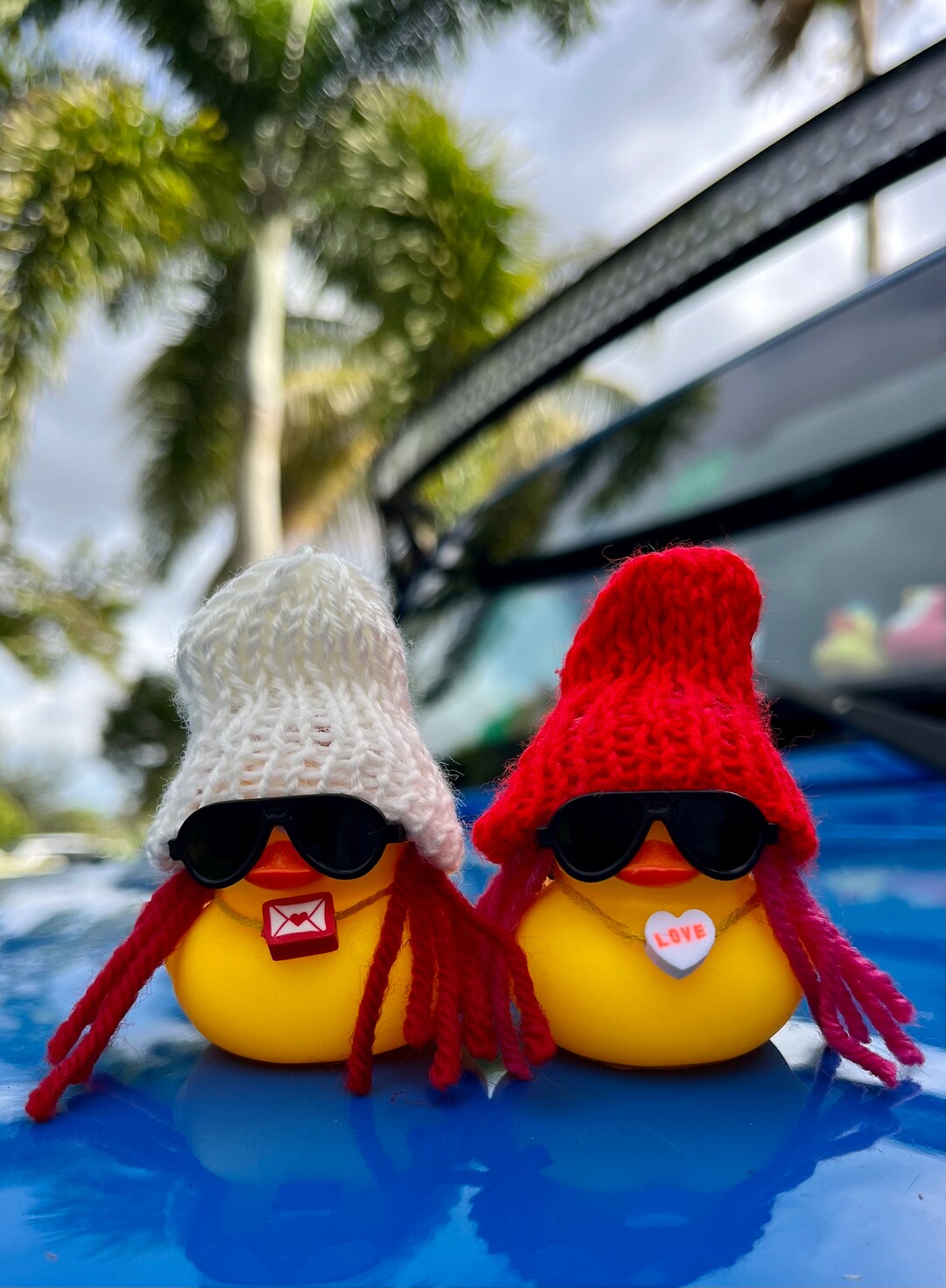 Knotty Valentine Rubber Jeep Ducks: Dreadlocks, Beanie, Sunglasses ...