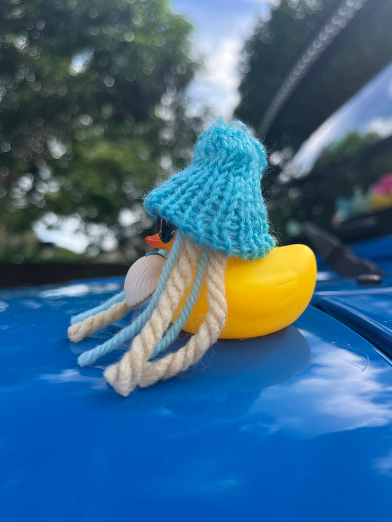 Custom Dreadlock Rubber Jeep Duck: Beach Bum Mermaid With Beanie ...