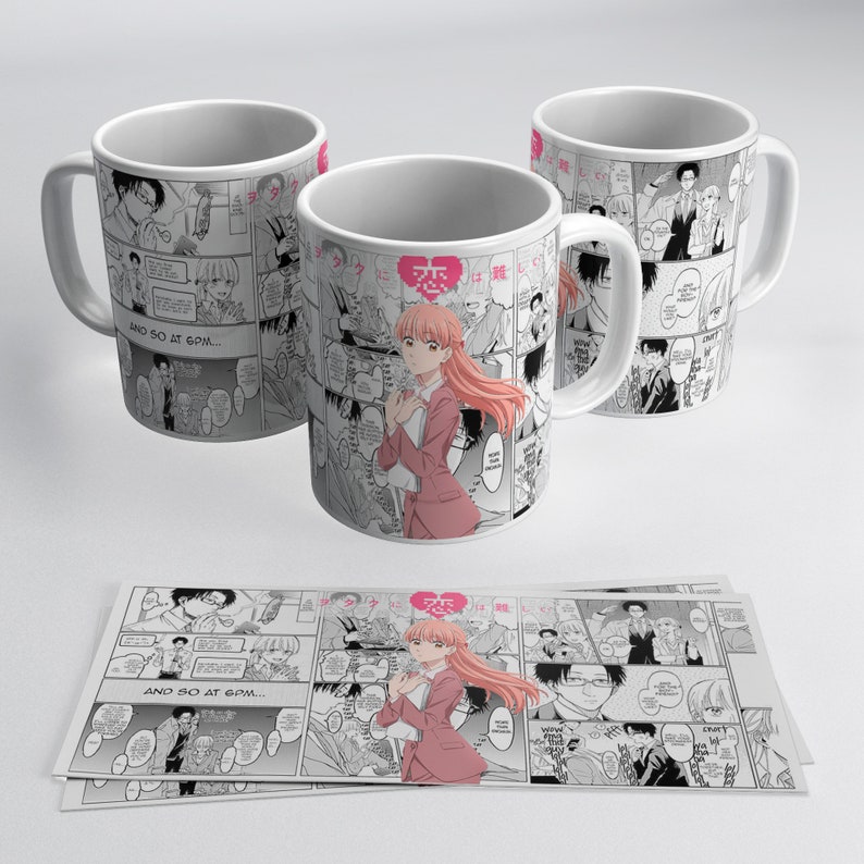 10 Sublimation Stencils, Anime, English Manga, Mug Sublimation Stencils ...