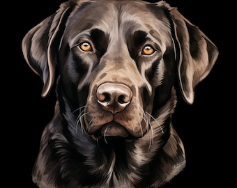 Yellow Lab Digital PNG File | Dog Illustration | Yellow Lab Clip Art ...