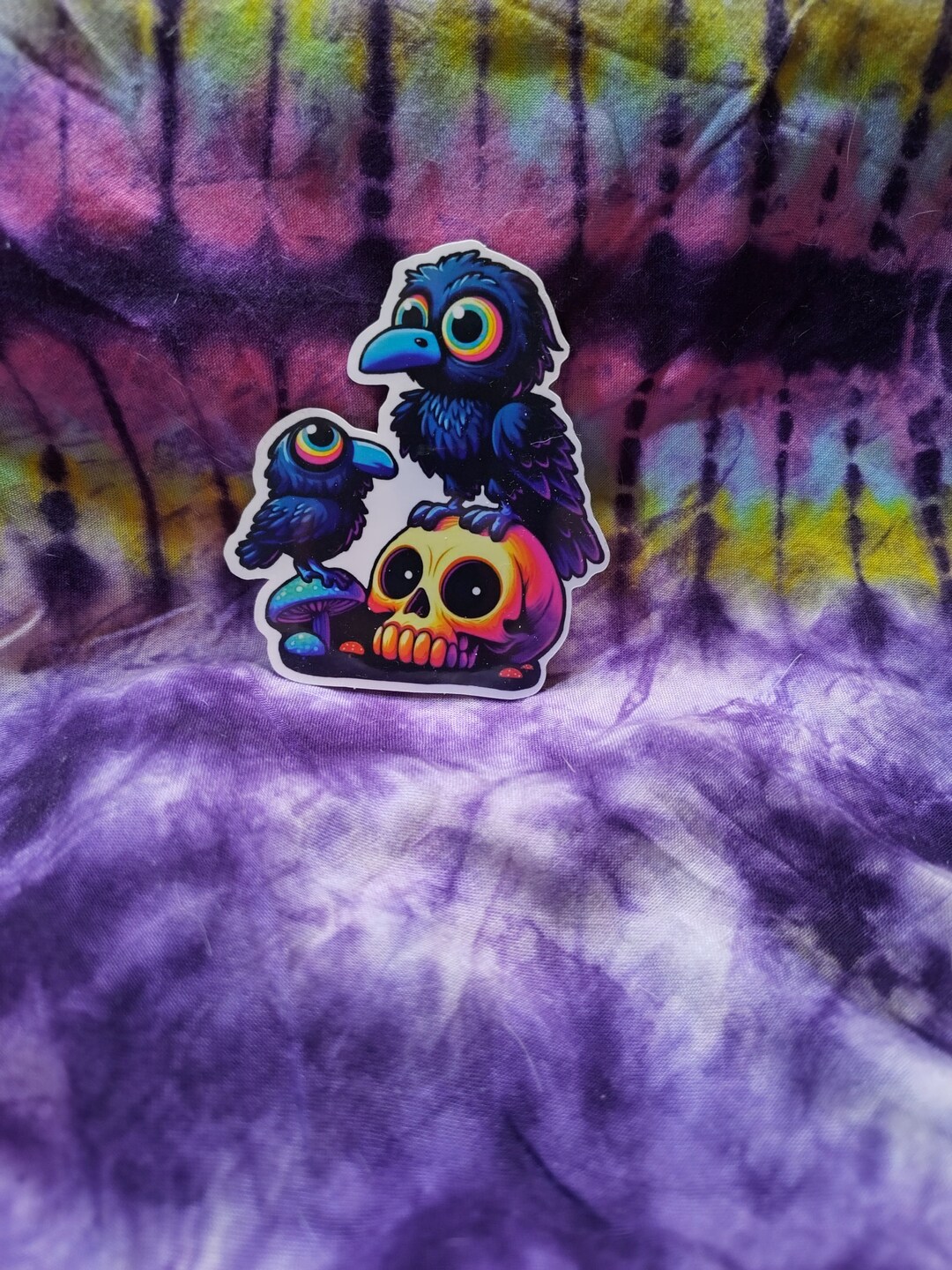 Trippy Ravens: Vinyl Raven Sticker - Waterproof Sticker for Laptops ...