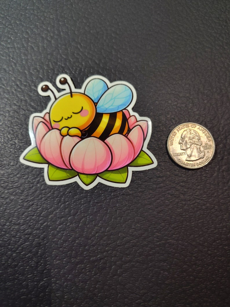 Bee Sticker: Waterproof Vinyl Decal for Laptop, Water Bottle - Etsy