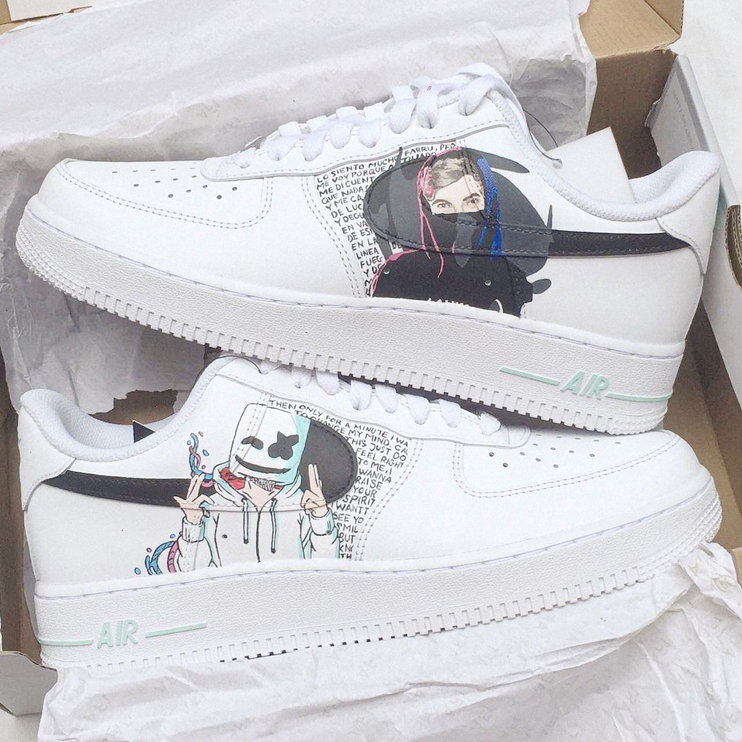 Alan Walker and Marshmello Air Force 1 Custom order Now: Airforces1.com ...