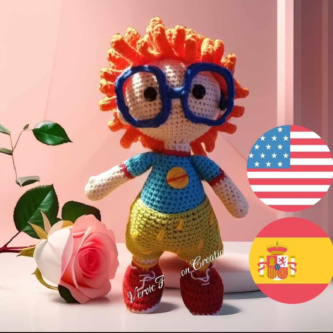 Carlitos Rugrats Amigurumi Pattern - Etsy