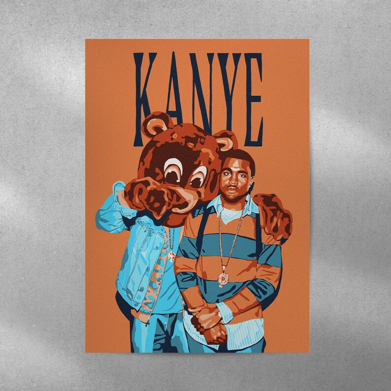 Kanye West Hip Hop Poster - Etsy