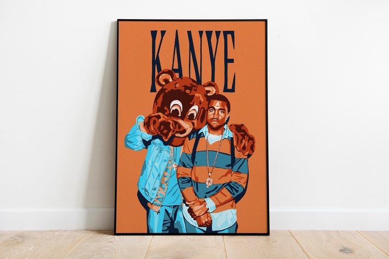 Kanye West Hip Hop Poster - Etsy