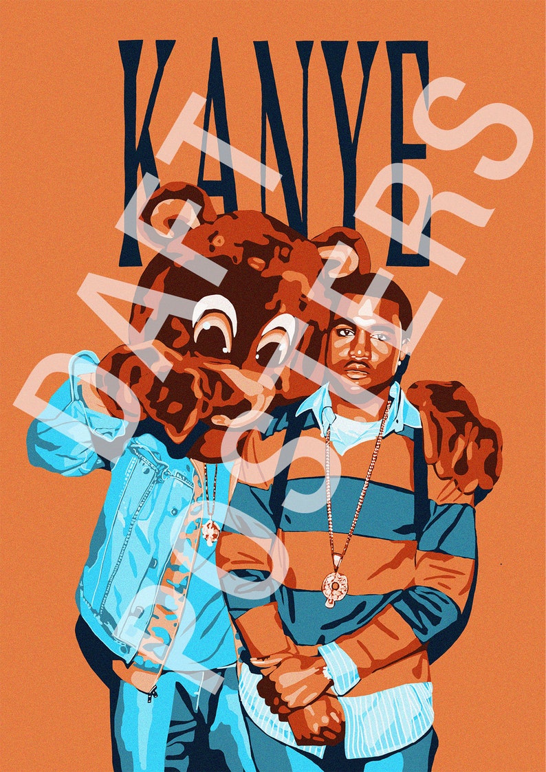 Kanye West Hip Hop Poster - Etsy