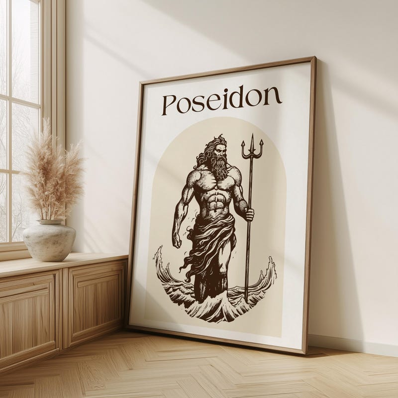 Poseidon Statue - Etsy