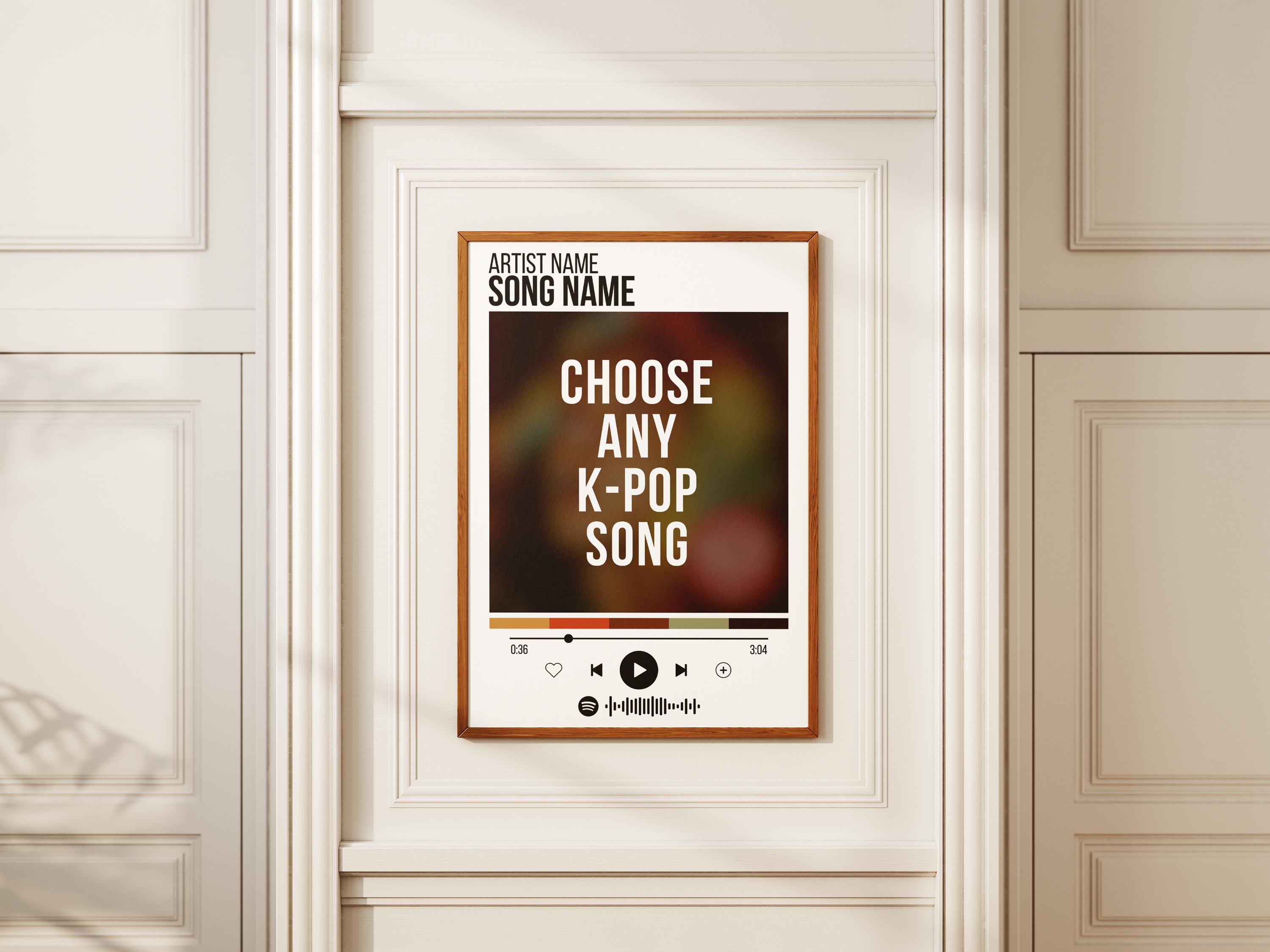 Digital Custom K-pop Music Poster, Korean Band Music Poster ...