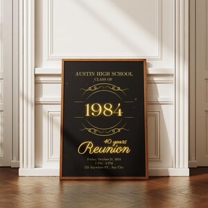 Class Reunion Welcome Sign, Any Year Custom High School Reunion Party ...