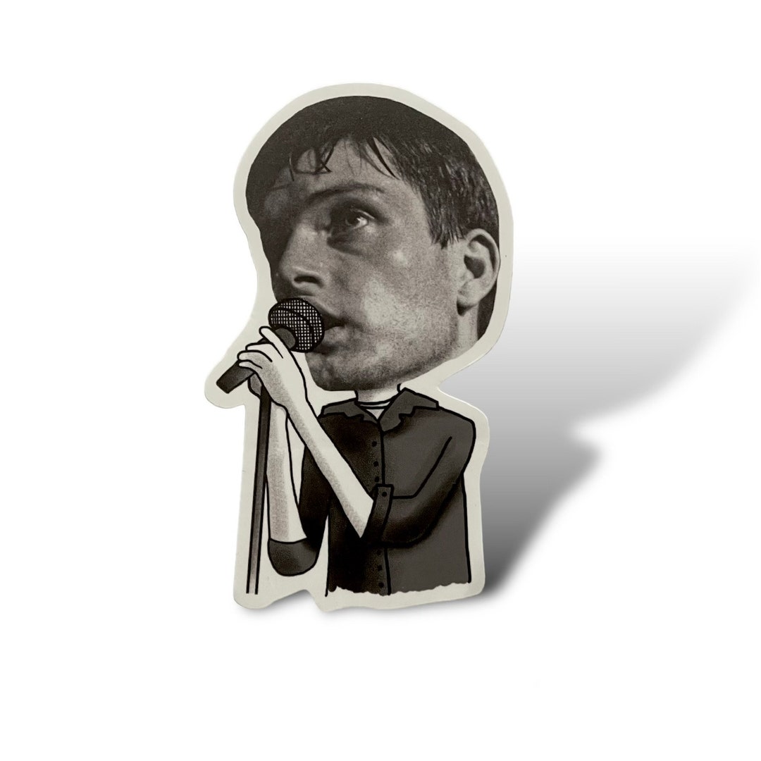 Ian Curtis Hand Drawn Toon Sticker JD Perfect for Laptops - Etsy