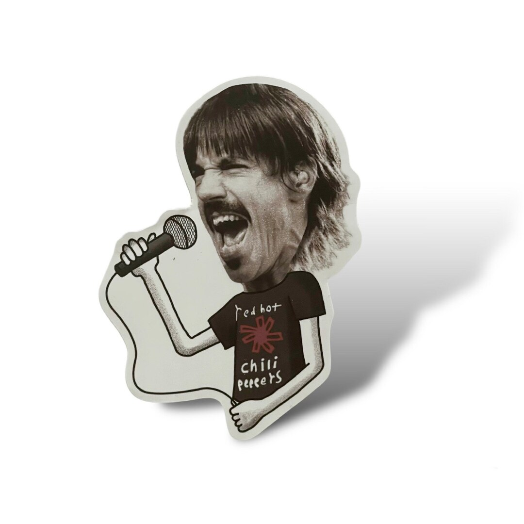 Anthony Kiedis Hand Drawn Toon Sticker RHCP Perfect for Laptops and ...