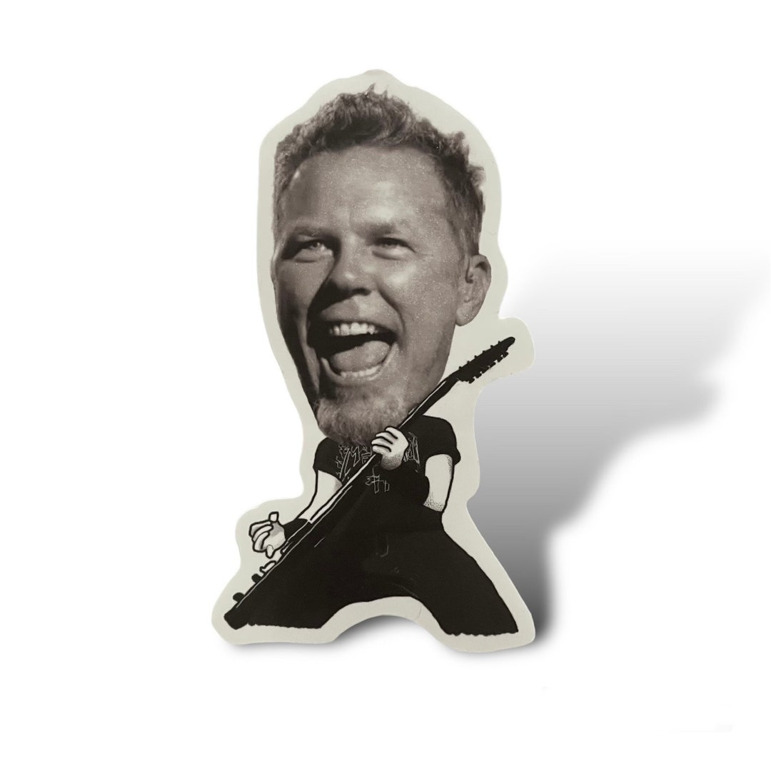 Hetfield Hand Drawn Toon Sticker Perfect for Laptops and - Etsy