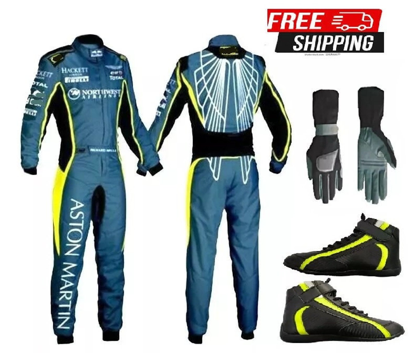Custom Made Go Kart Racing Suit CIK/FIA Level-2 Approved With Digital Sublimation Printing ...