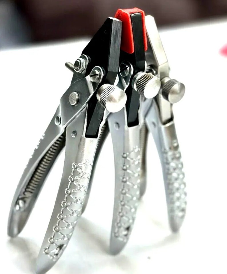 Parallel Action Pliers Flat Nose , Nylon,smooth & Brass Jaws With ...