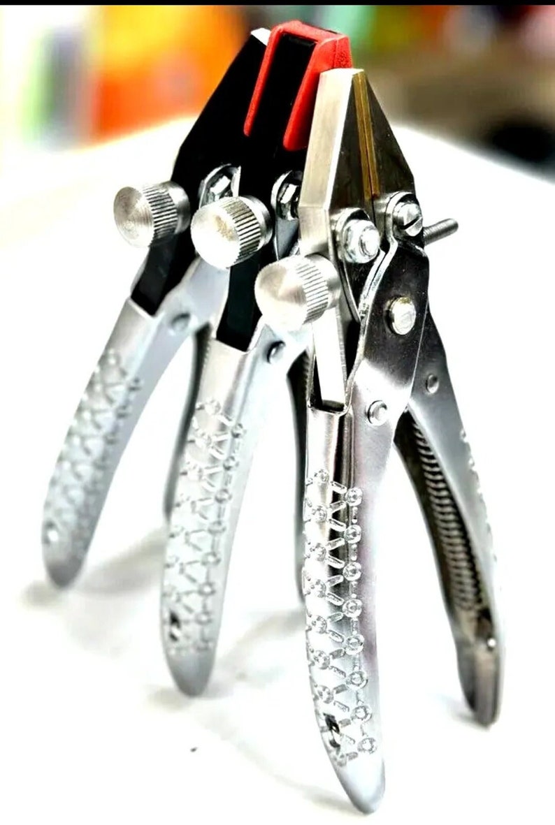 Parallel Action Pliers Flat Nose , Nylon,smooth & Brass Jaws With ...