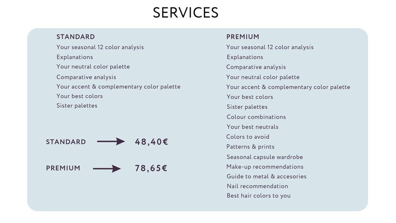Personal Color Analysis. 12-seasons System. Premium - Etsy