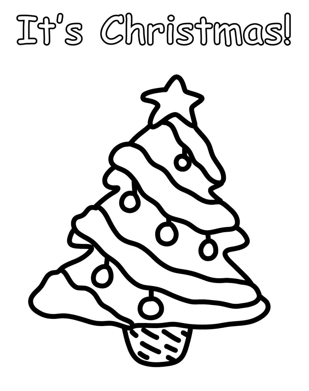 Christmas | Coloring Book | Kids | 10 PAGES | Kids Christmas Coloring ...