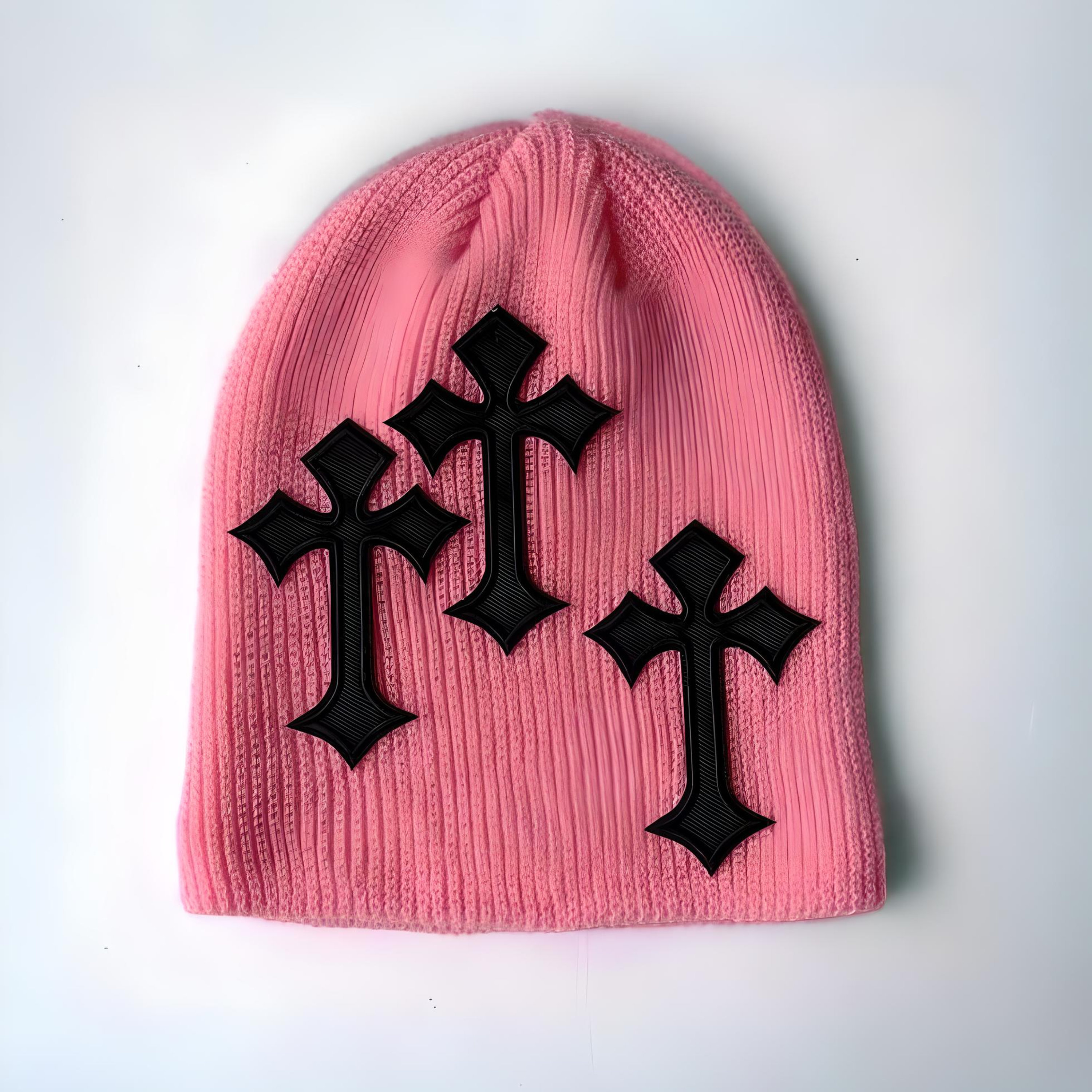 Chrome Hearts Beanie Y2K Cross Gothic Beanie, Chrome Hearts Inspired ...
