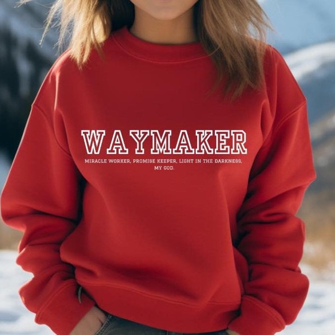 Waymaker Miracle Worker Sweatshirt, God Lover Sweatshirt, Women ...