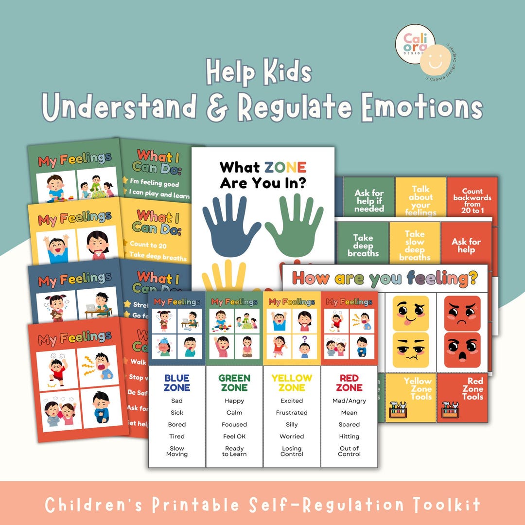 Children Emotional Regulation, Zones of Regulation, Feelings, Kids ADHD ...