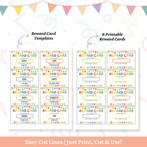 Kids Good Behavior Reward Punch Cards, Consequences, Homeschool Reward ...